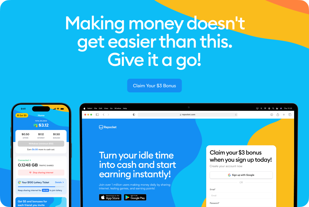 Repocket - Turn your unused internet into cash